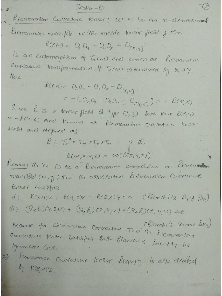 Differentiable Manifolds Section D | PDF Differentiable Manifolds Section D | PDF