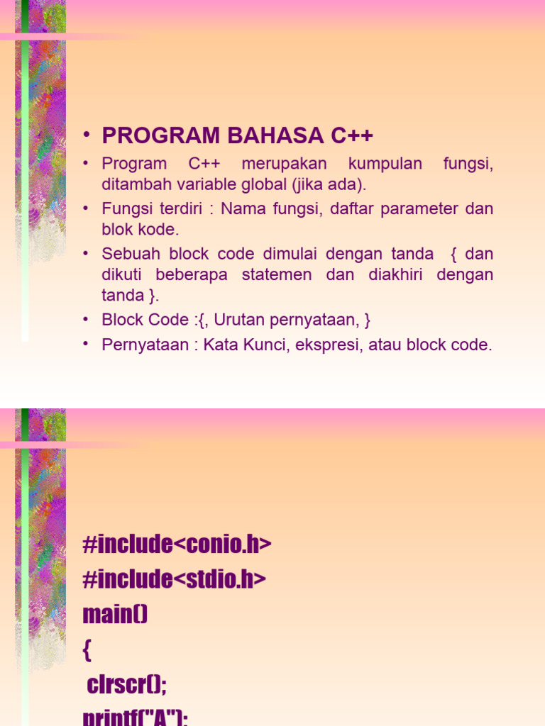 Panduan Dasar Pemrograman C++ | PDF | Metode & Bahan Ajar | Komputer