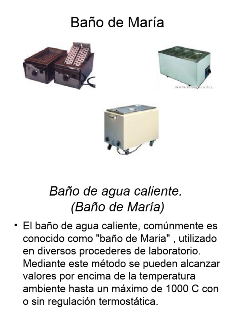Baño de María | PDF | Agua | Temperatura