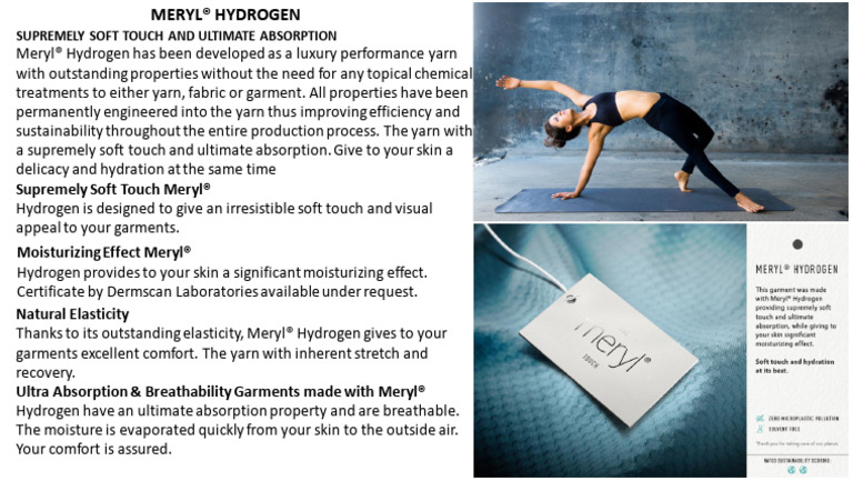 Nylstar Meryl Hydrogen Yarn | PDF | Home & Garden | Science & Mathematics