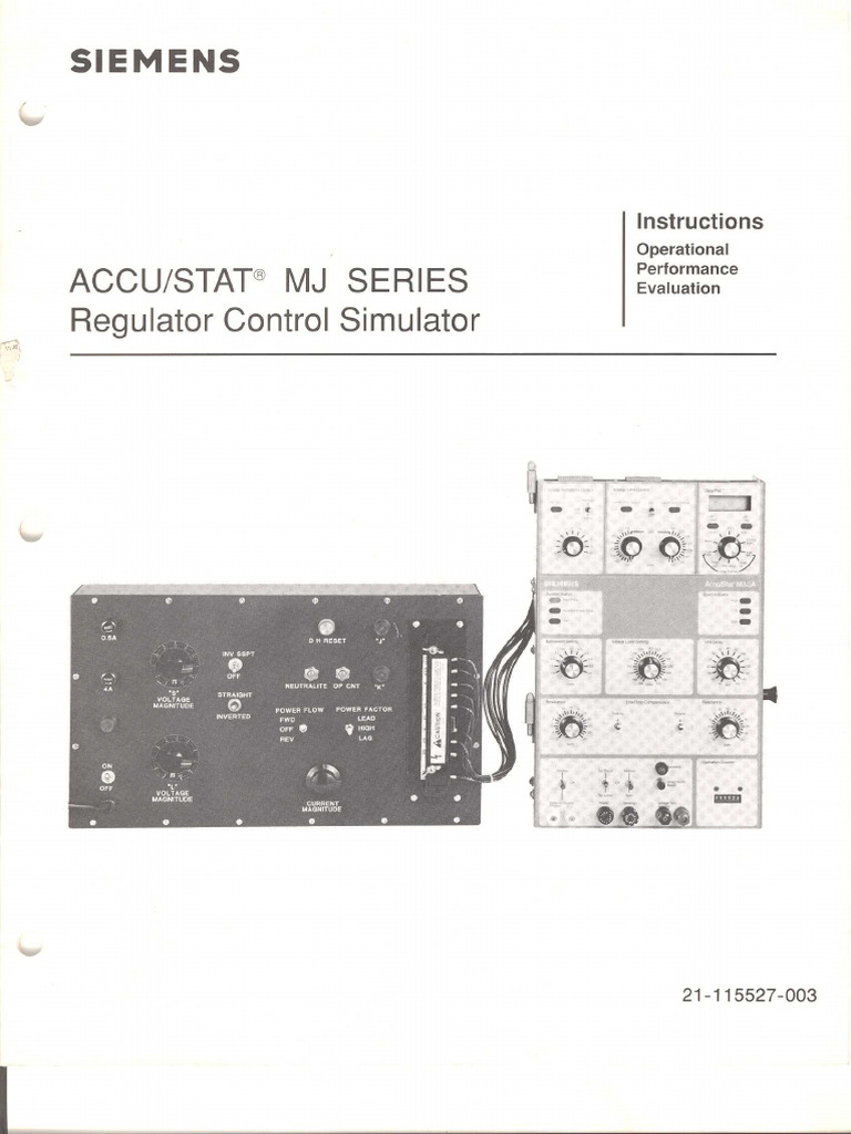 Regulator Control Simulator Manual | PDF