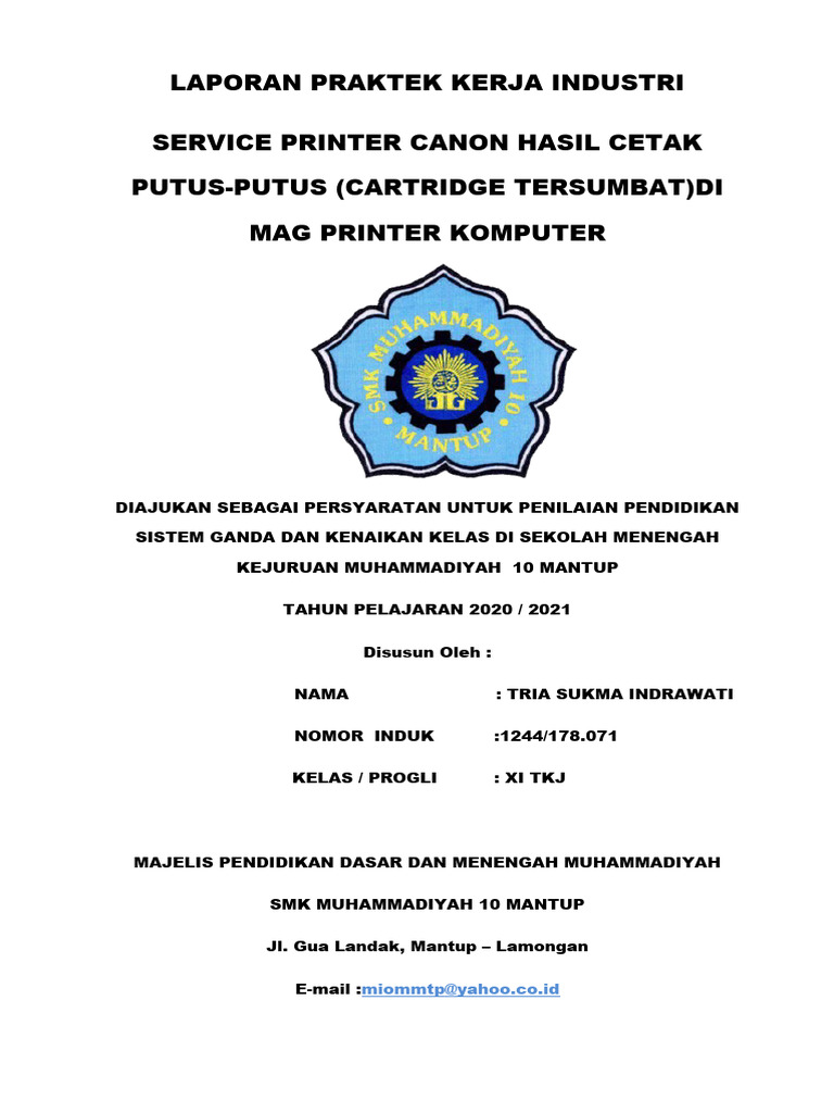 Laporan Service Printer Canon di MAG PRINT | PDF