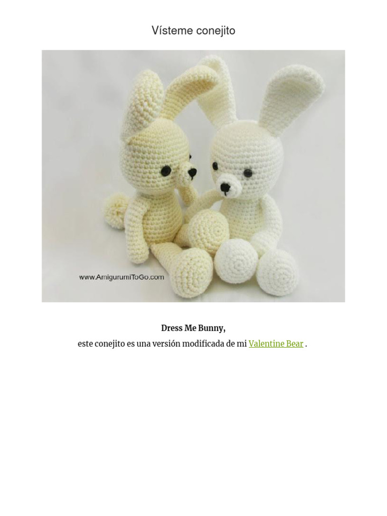 Vísteme Conejito | PDF
