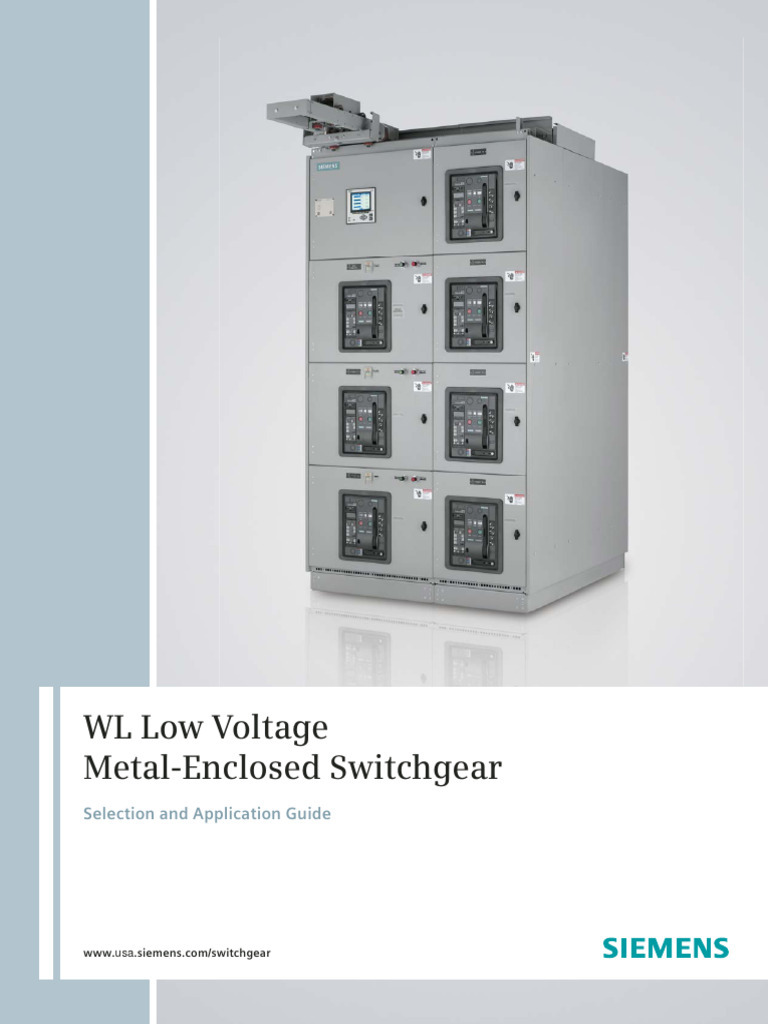 Wl Low Voltage Metal Enclosed Switchgear Selection And Application