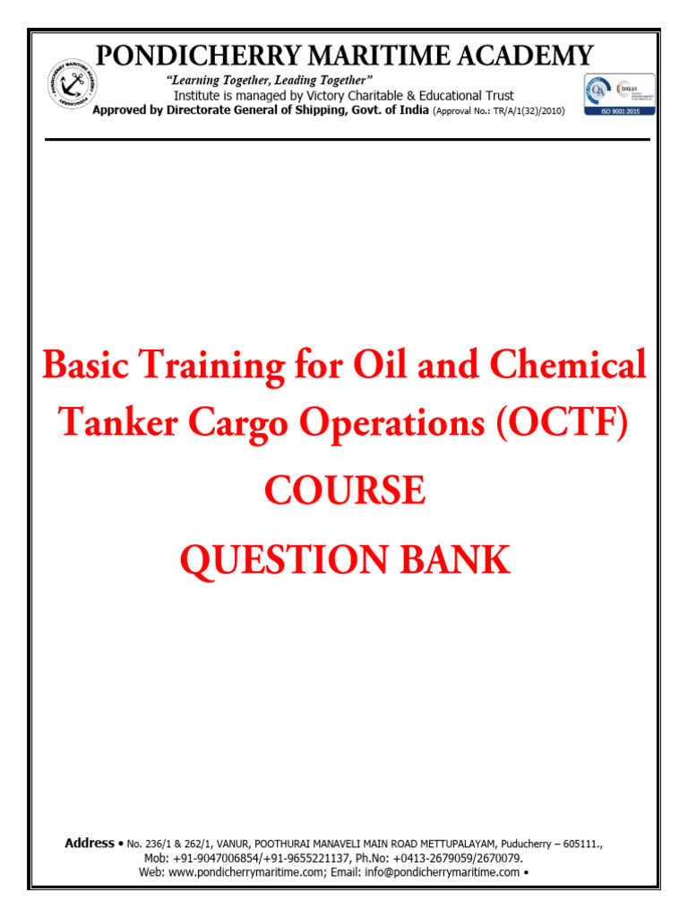 Tanker Question Bank | Download Free PDF | Petroleum | Oil Tanker