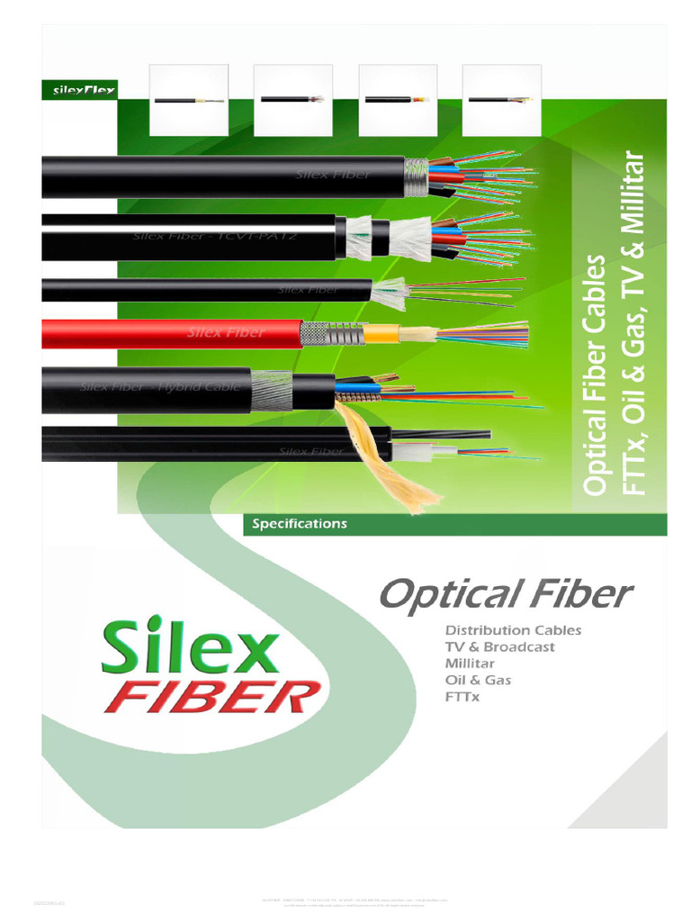 T Catalogo FO Cables Fibra v19p | PDF | Fibra óptica | Óptica