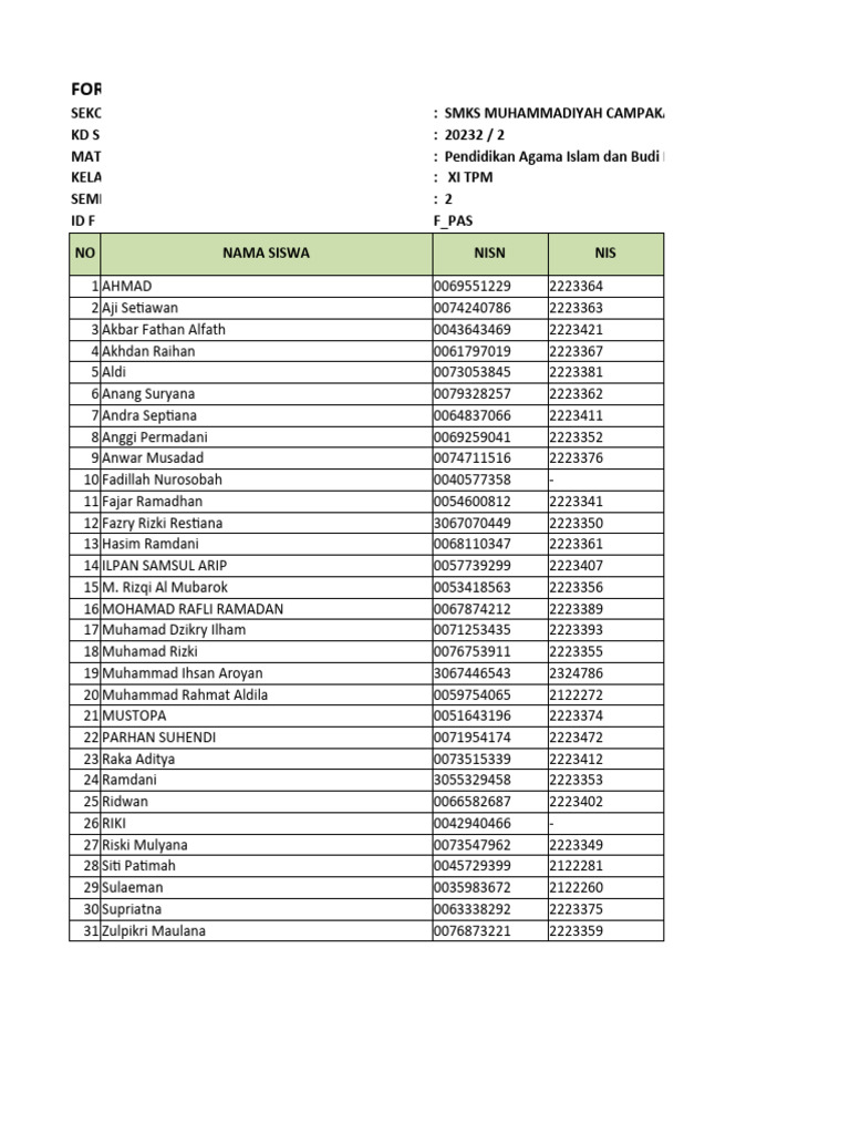 Nil - Sas - 20232 - 100011070 - Xi TPM | PDF