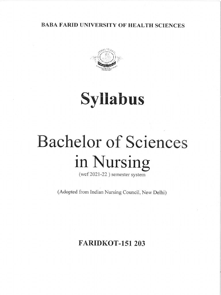 B.SC Nursing | PDF