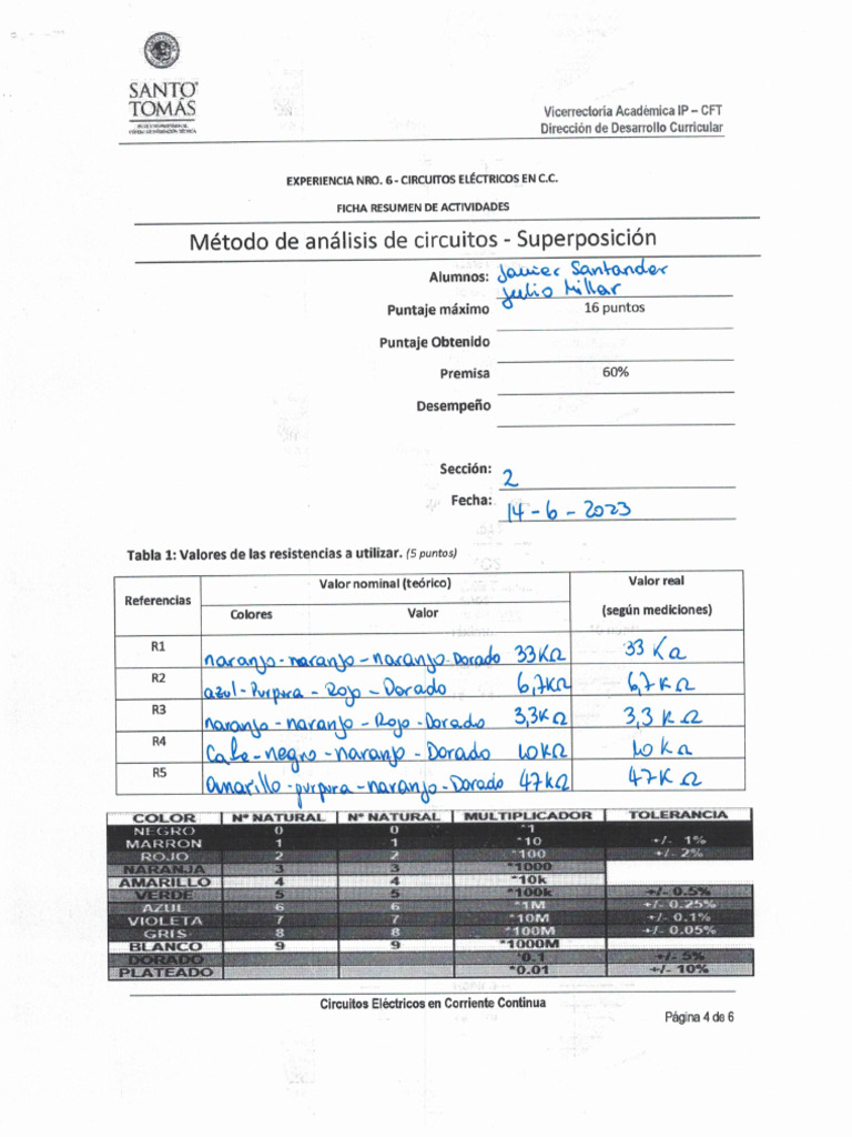 Lab 6 Superposicion JS | PDF