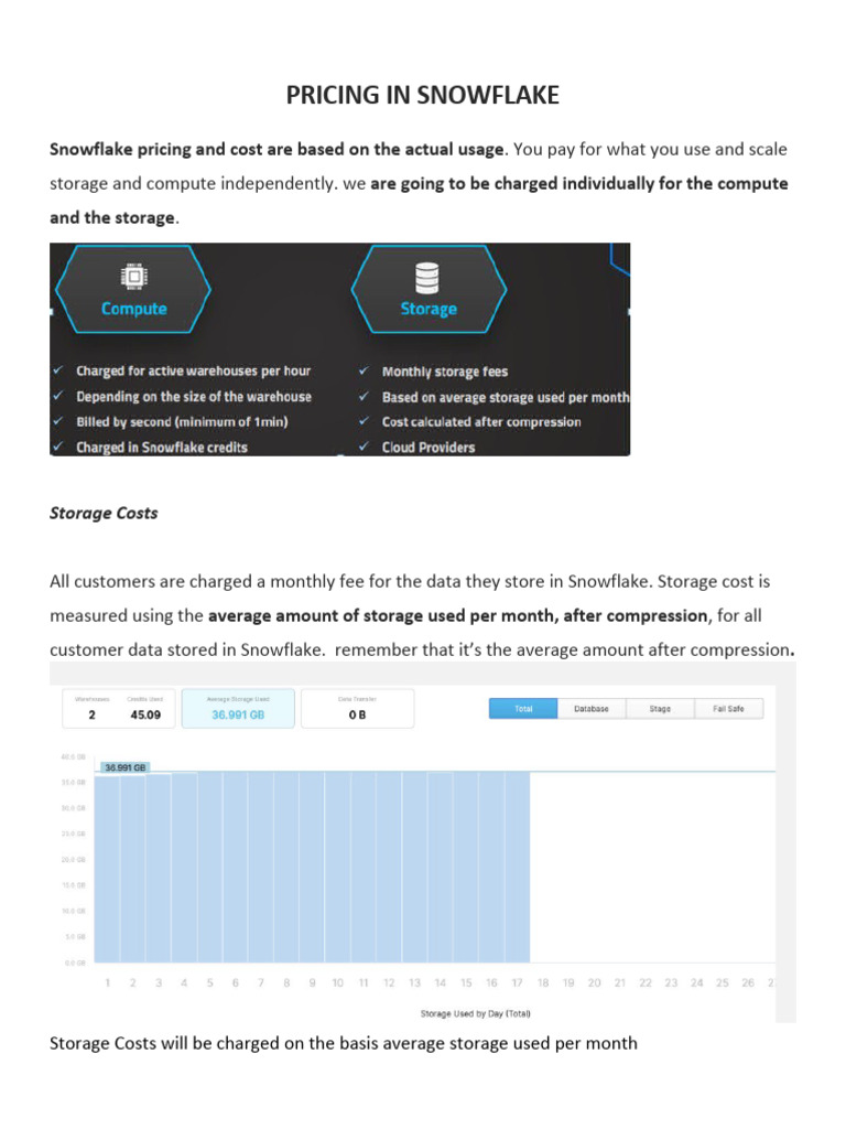 Pricing Snowflake | PDF | Cloud Computing | Pricing