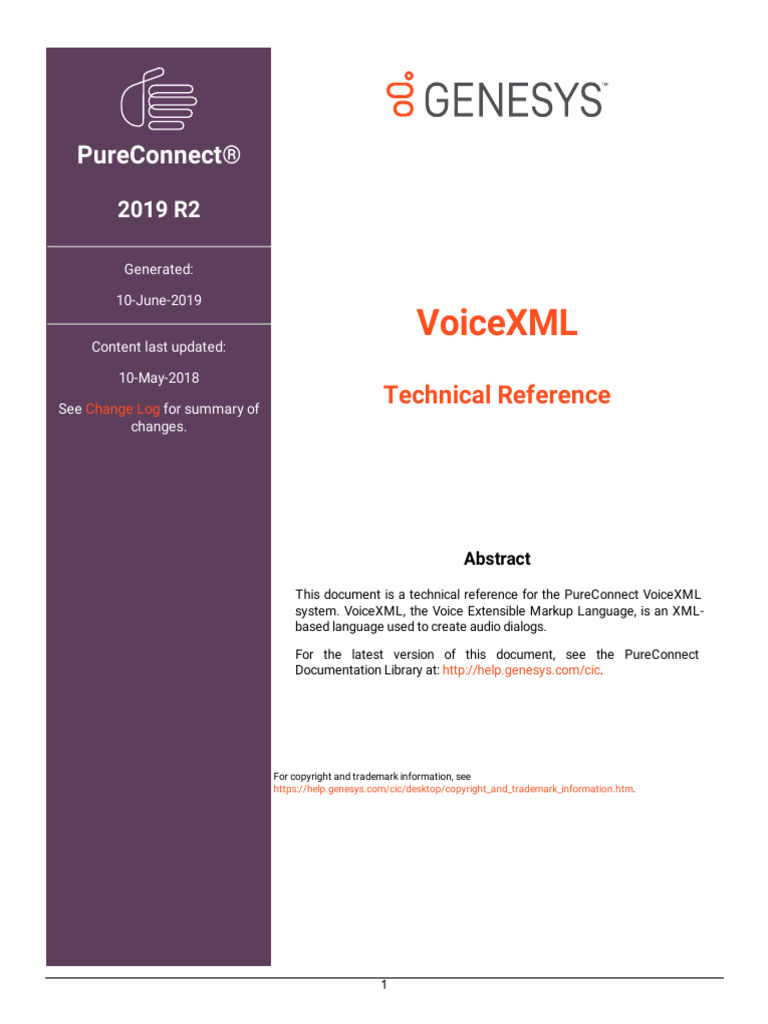 Voicexml TR | PDF | Networking | Internet & Web