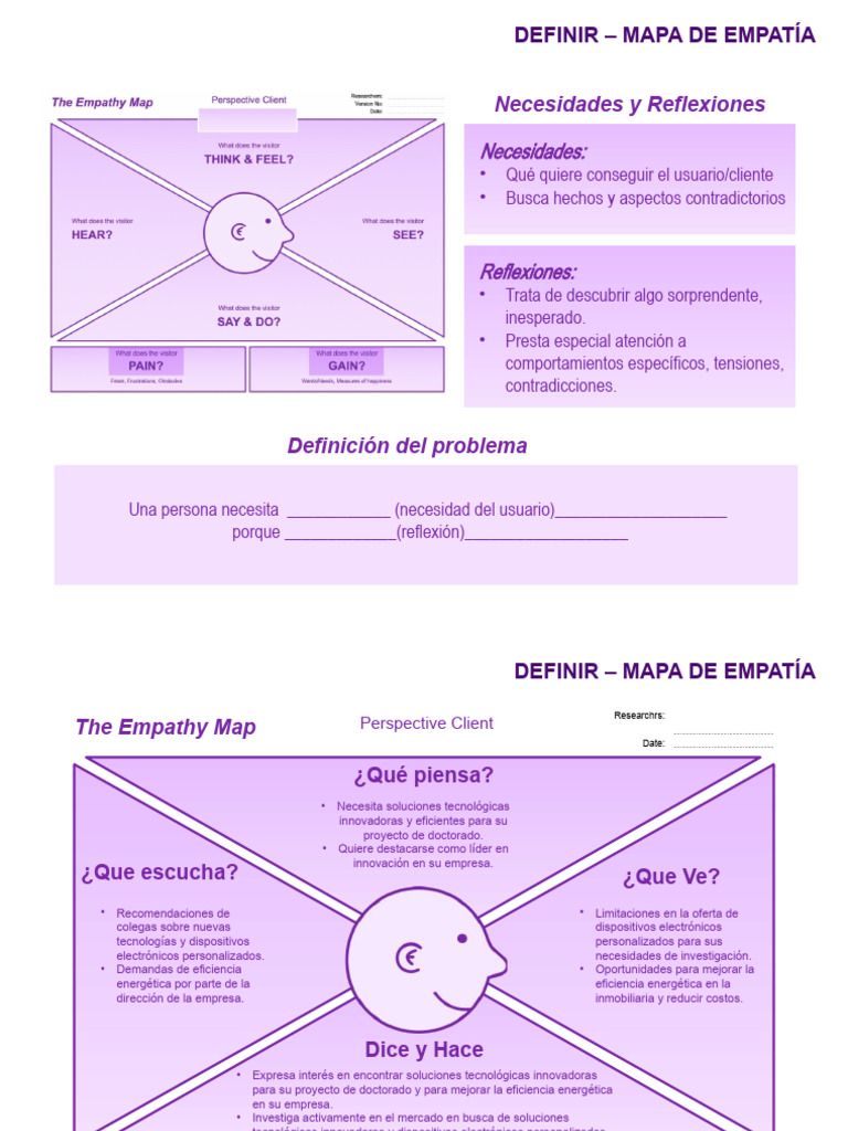 Plantilla Definir Mapa Empatia | PDF | Economias | Business