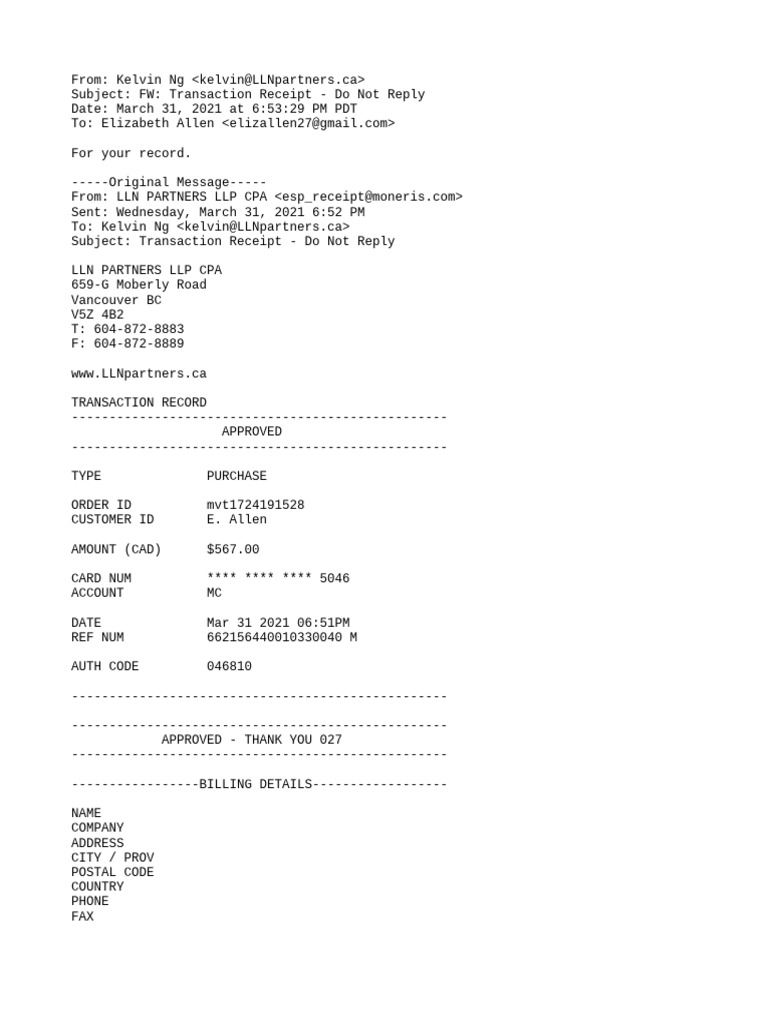 Taxes Receipt 2021 | PDF | Computers | Technology & Engineering