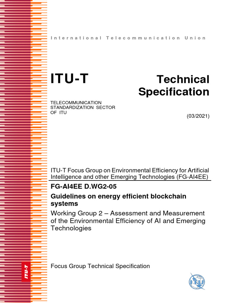 Itu-T: Technical Specification | Download Free PDF | Cryptocurrency ...