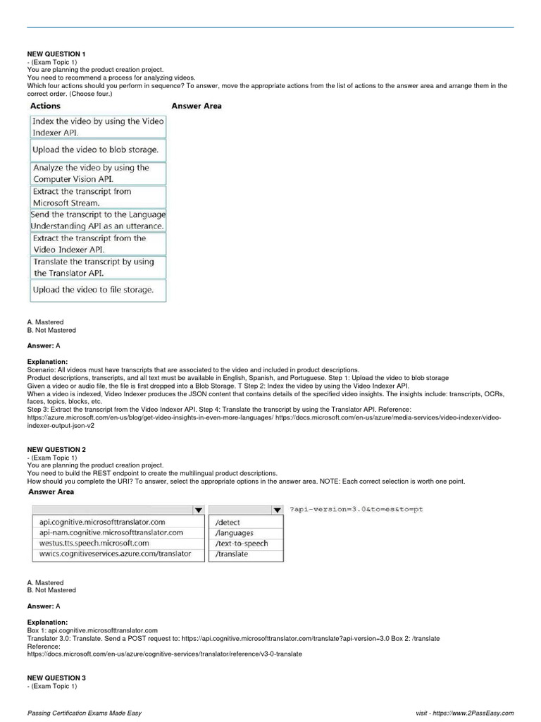 Ai-102 4 | PDF | Microsoft Azure | Databases
