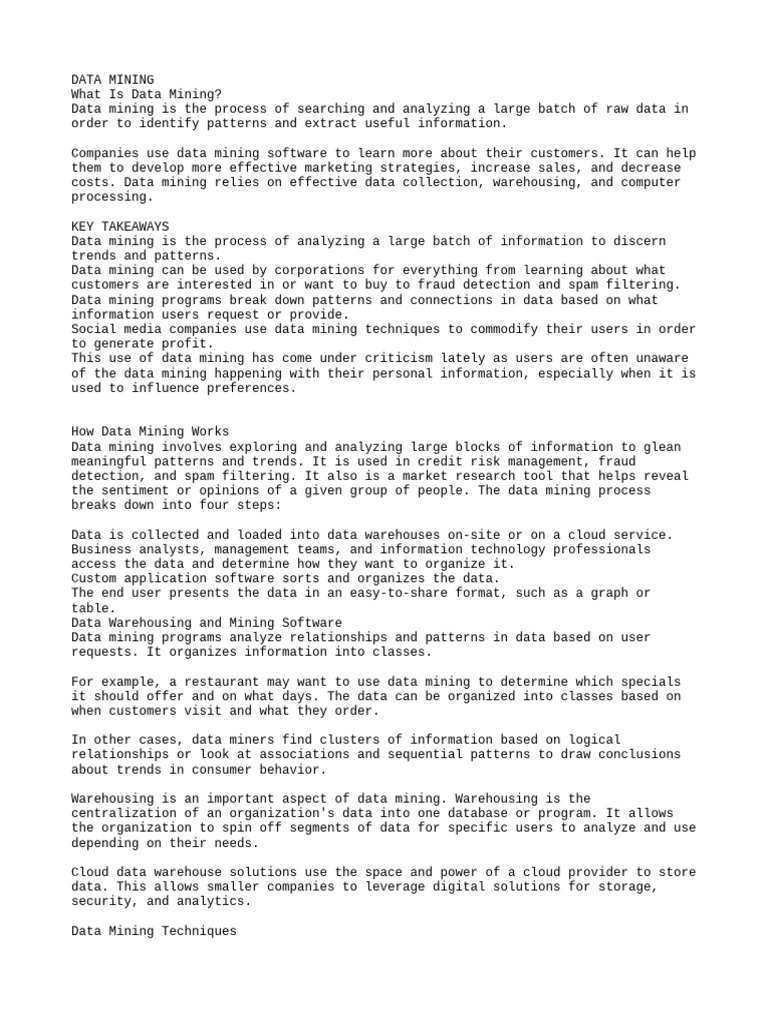 Data Mining | PDF | Data Mining | Data Data Mining | PDF | Data Mining | Data