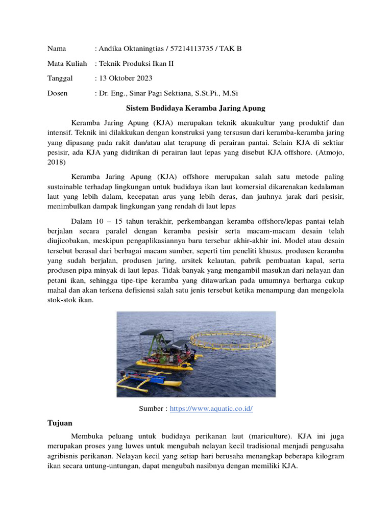 Andika Tugas Pak Sinar KJA | PDF