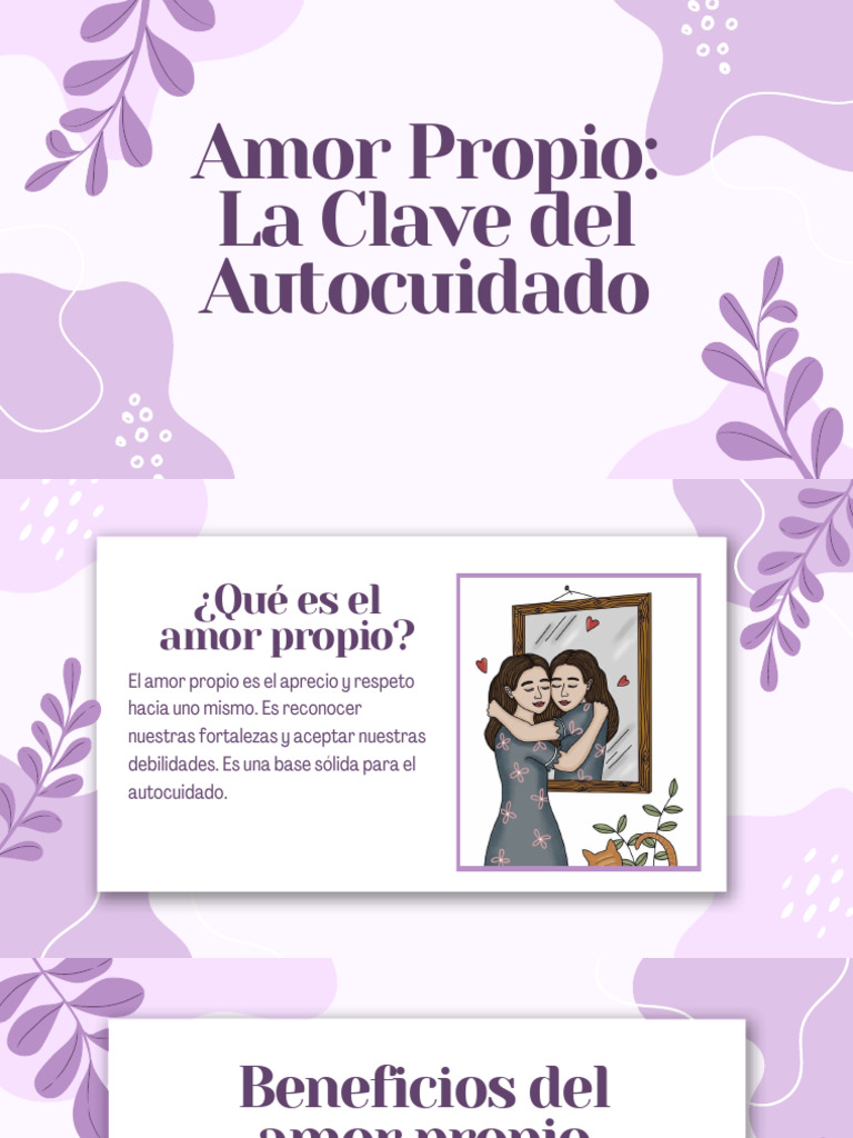 Amor Propio y Autocuidado Esencial | PDF | Autoestima | Amor