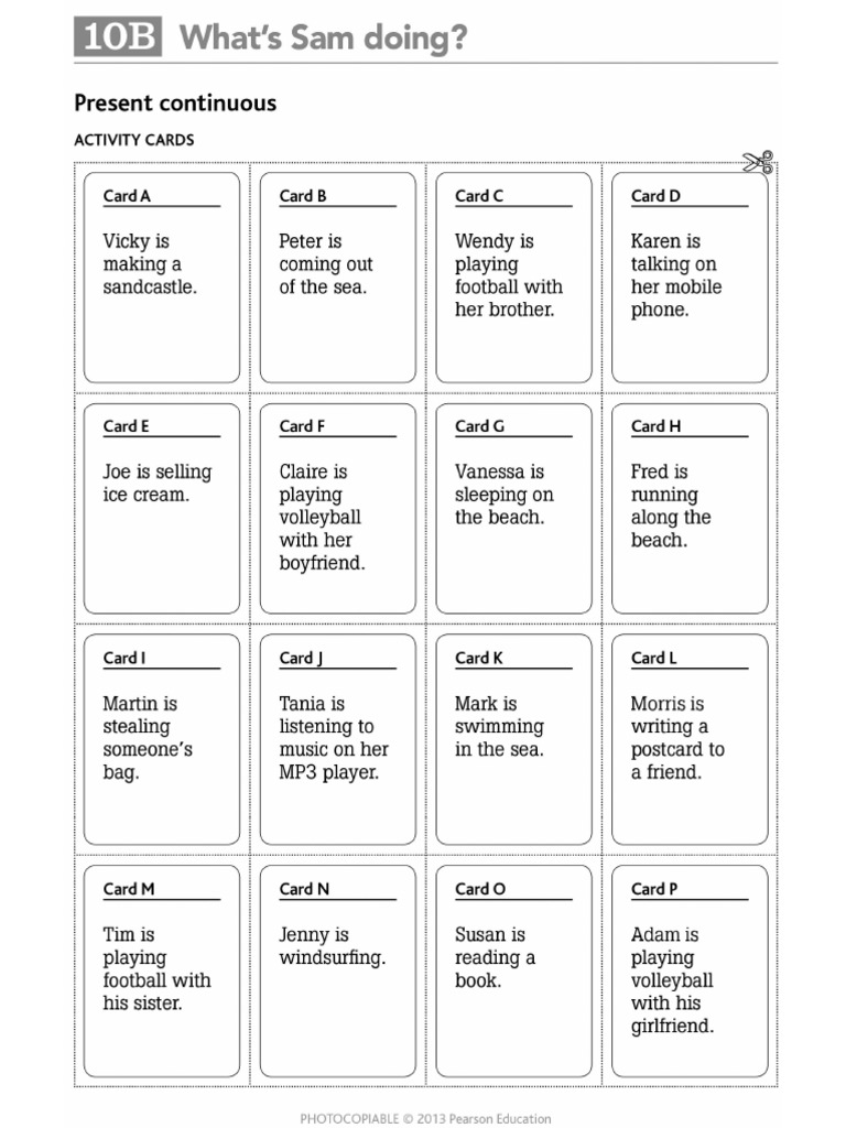 What's Sam Doing Cards | PDF