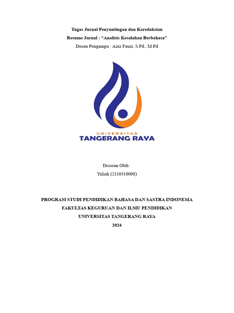 UTS Review Jurnal - Yuliah (Revisi) | PDF