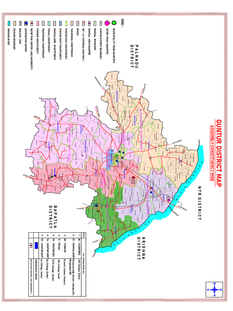 Guntur District Map - CONSTITUENCY MAP-Model | PDF