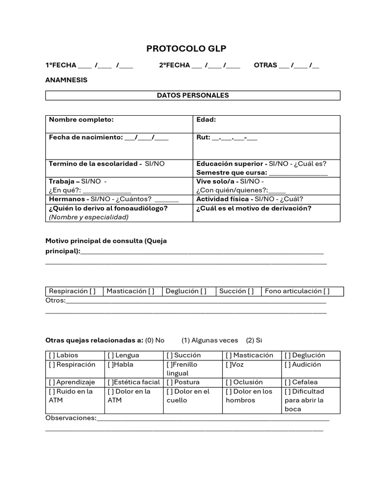 Protocolo Mbgr Evaluacion 2 | Descargar gratis PDF | Boca