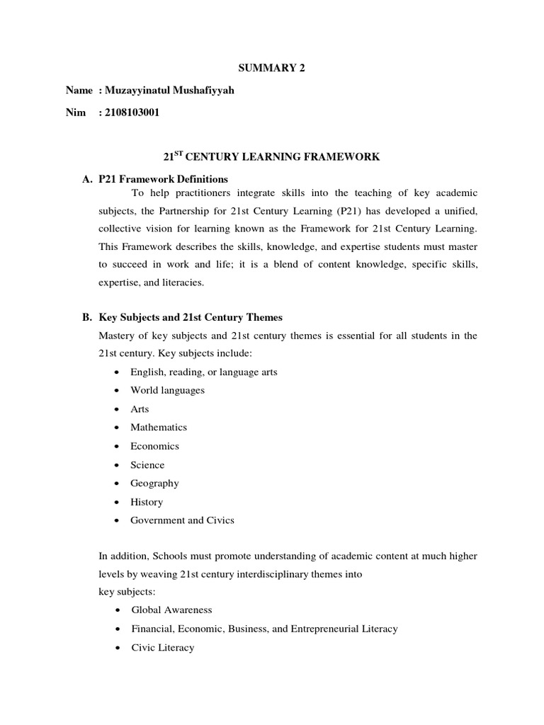 Summary 2 | PDF | Literacy | Learning