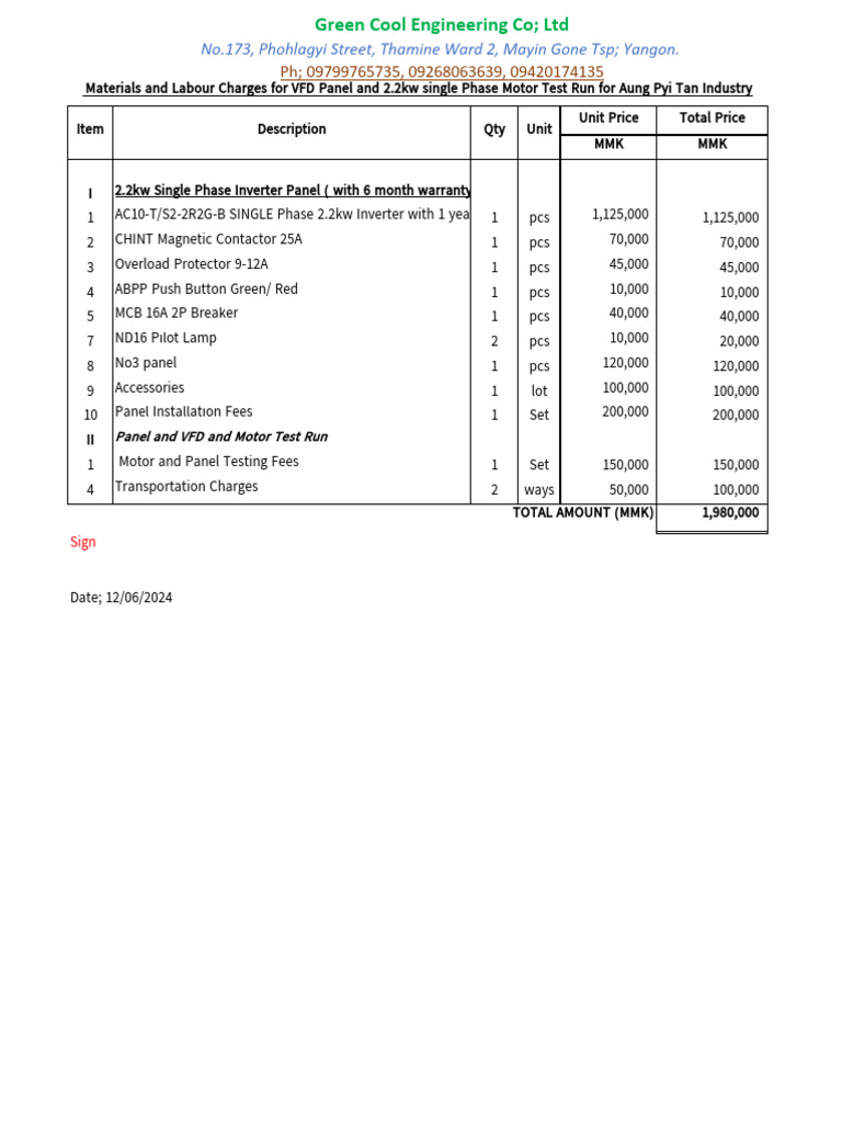 2.2kw Single Phase VFD For APT | PDF | Technology & Engineering