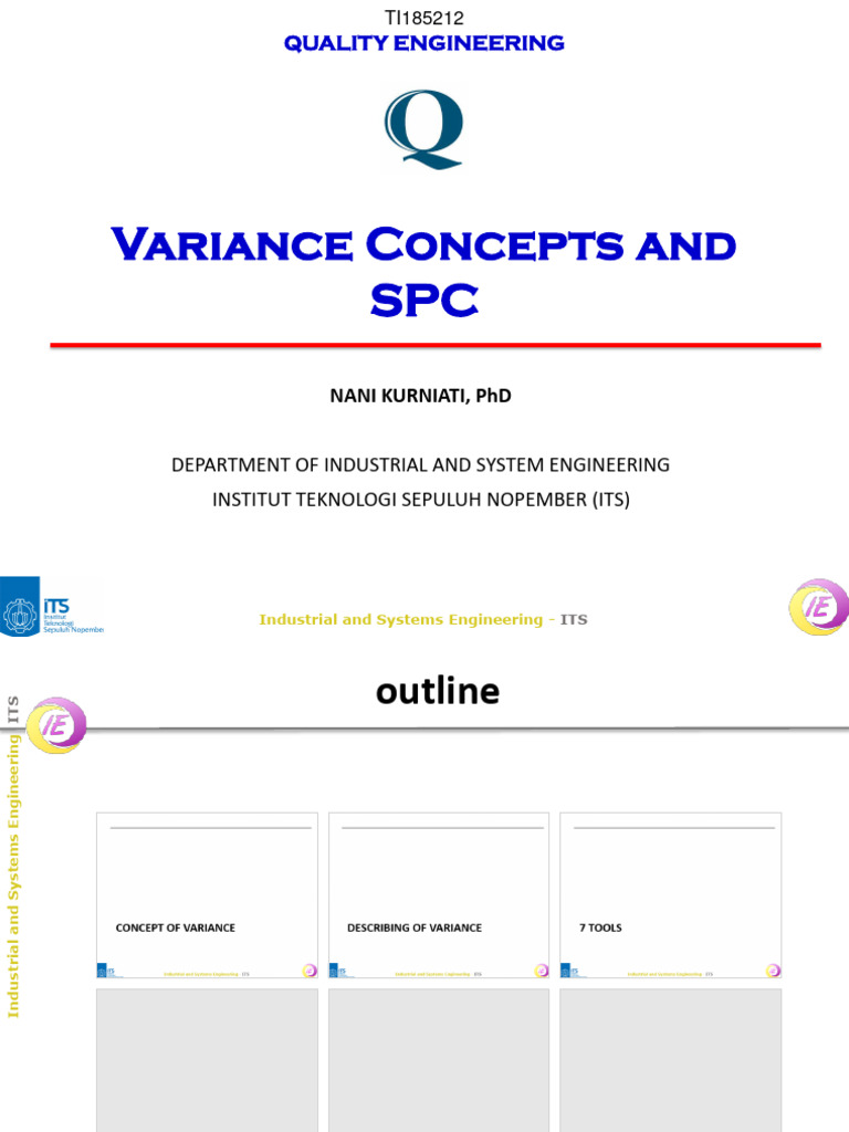 Variance Concepts and SPC 2023 | PDF | Variance | Statistical Dispersion
