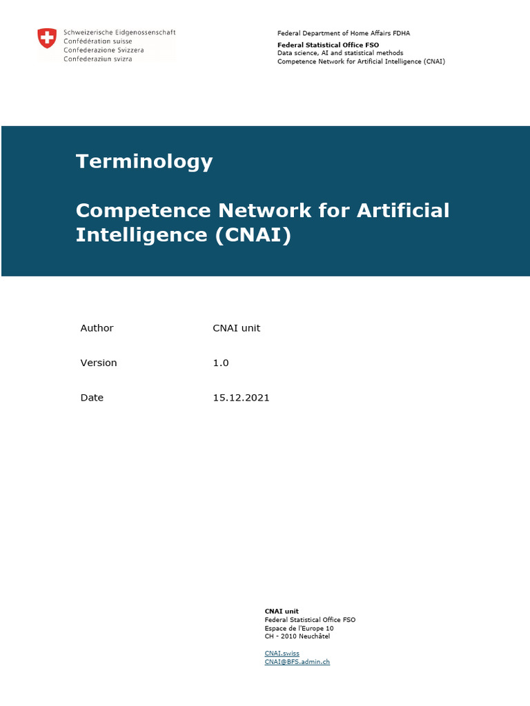 CNAI Terminologie E 1 0 | Download Free PDF | Machine Learning ...