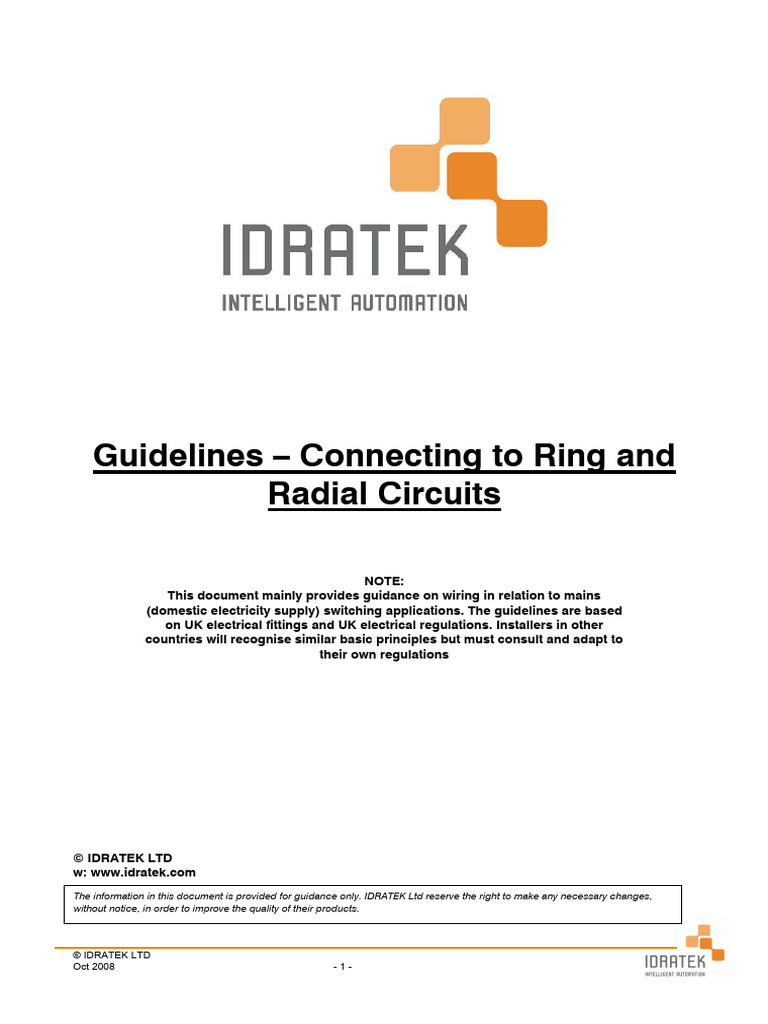 02_Guidelines_Connecting_to_Ring_and_Radial_Circuits | PDF | Electrical ...