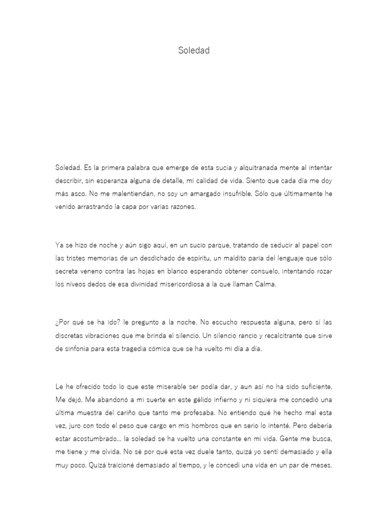 Soledad Pdf Las Emociones