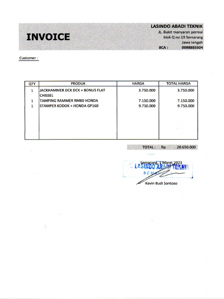 invoice mas sapto | PDF