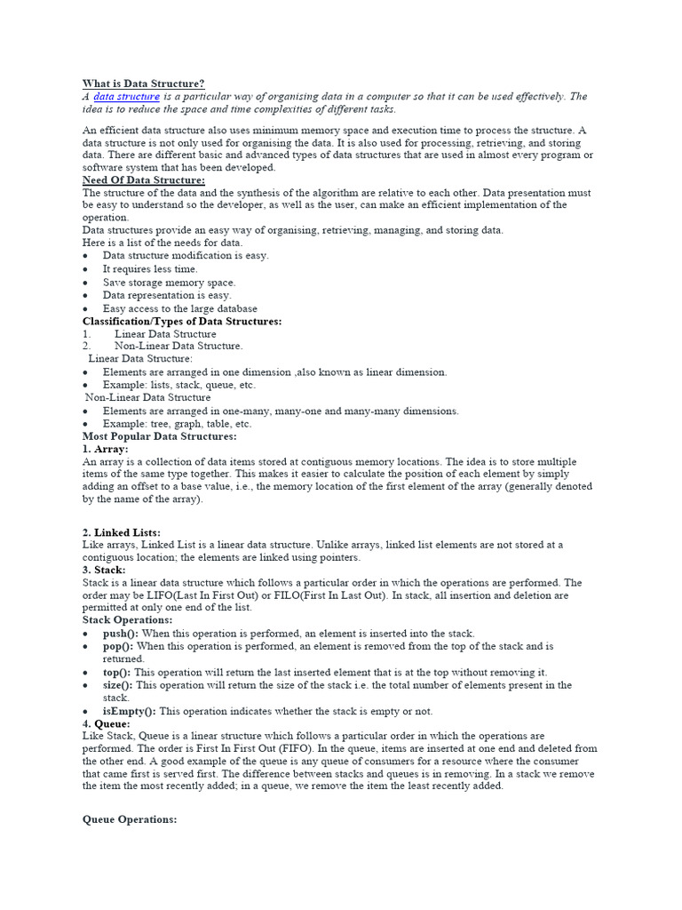 ADSA | PDF | Queue (Abstract Data Type) | Pointer (Computer Programming)