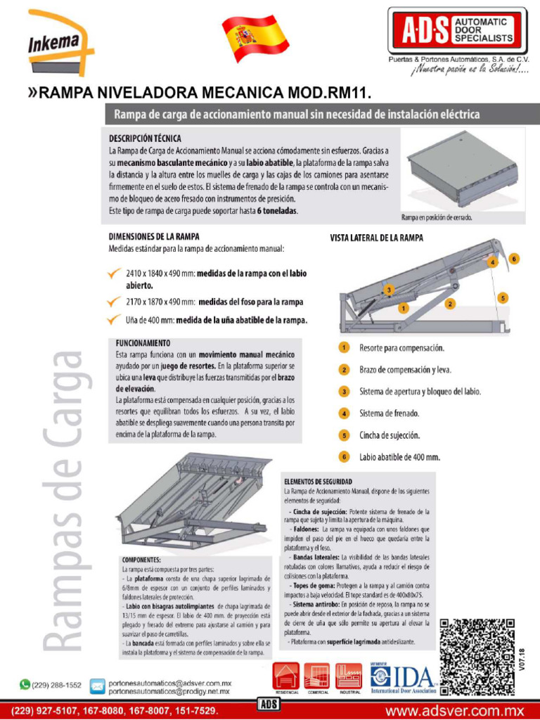 Rampa Niveladora Mecanica Mod - rm11 | PDF