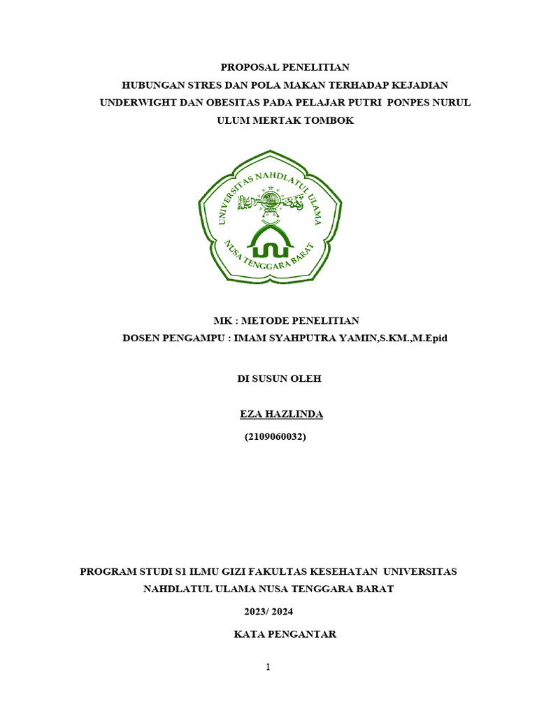 Proposal Penelitian Eza | PDF