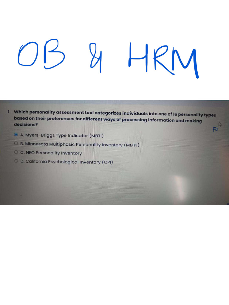 Ca Q&a - Ob & HRM | PDF