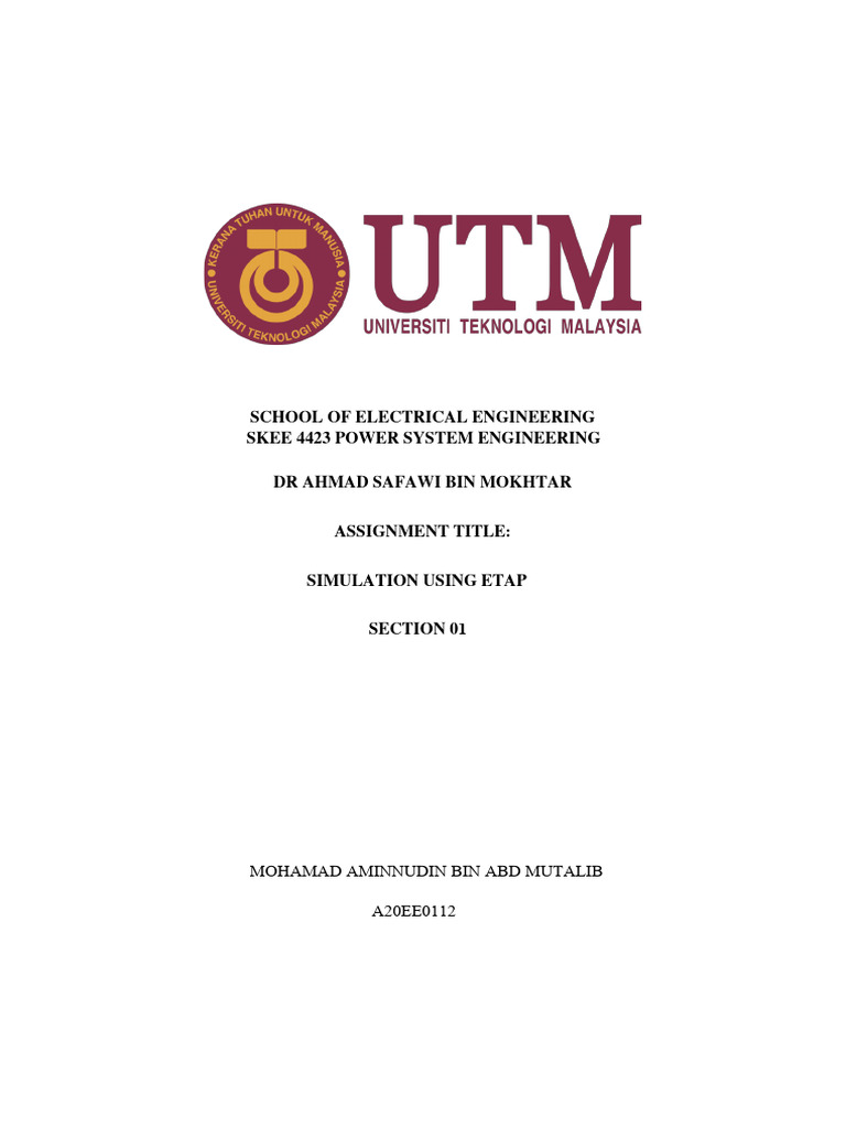 Etap simulation | Download Free PDF | Electric Power System | Electrical Substation