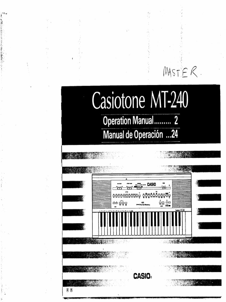 CASIOTONE MT-240 (Operation Manual) | PDF