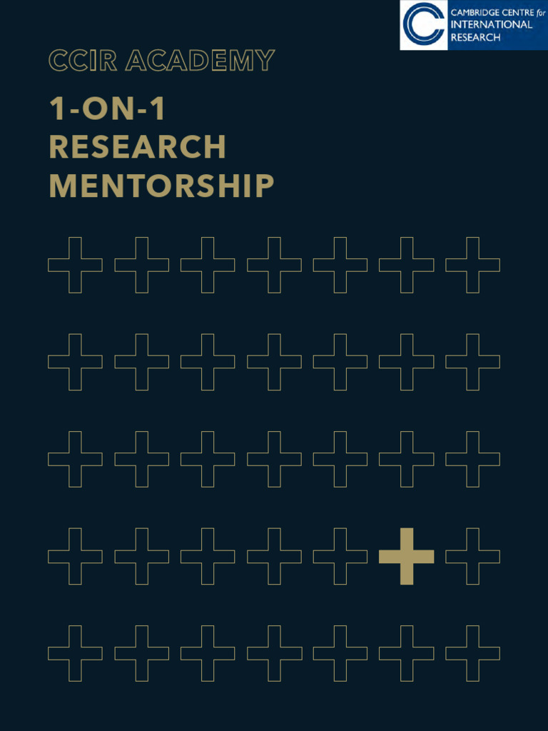 CCIR Academy - 1-On-1 Research Mentorship | PDF | Mentorship ...