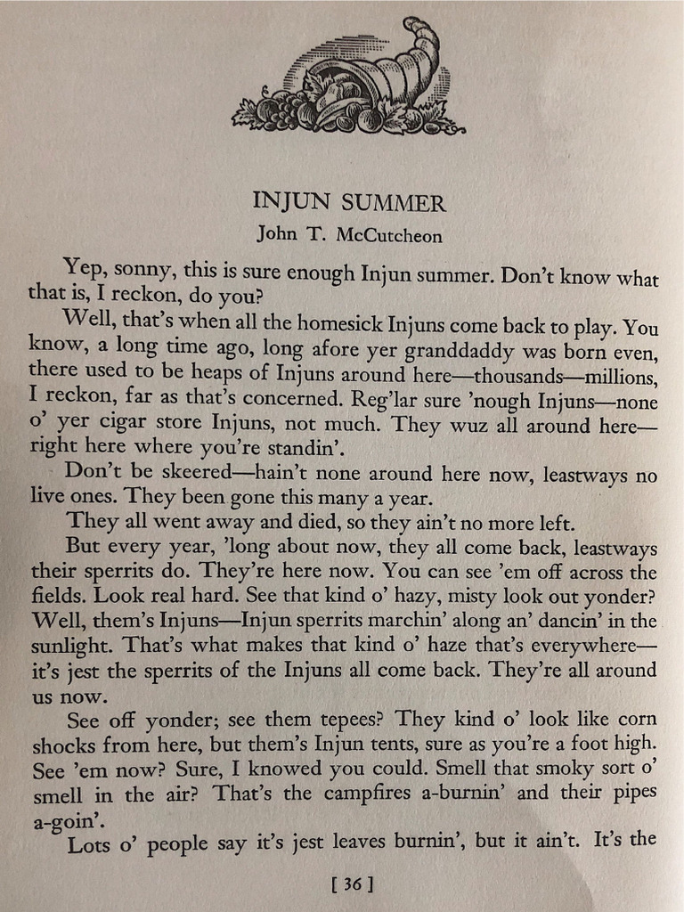 Injun Summer | PDF