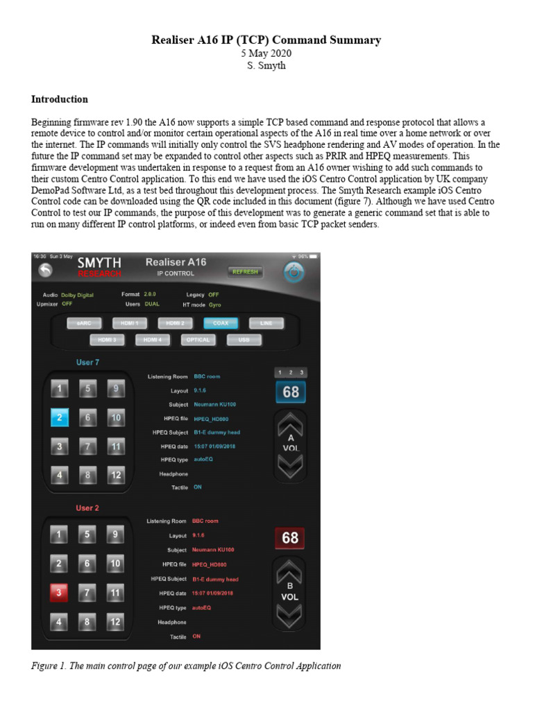 A16-IP-command-server-May-2020-1 | PDF | Port (Computer Networking) | Transmission Control Protocol