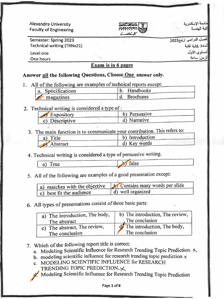 Technical Writing Final Spring 2023 | PDF