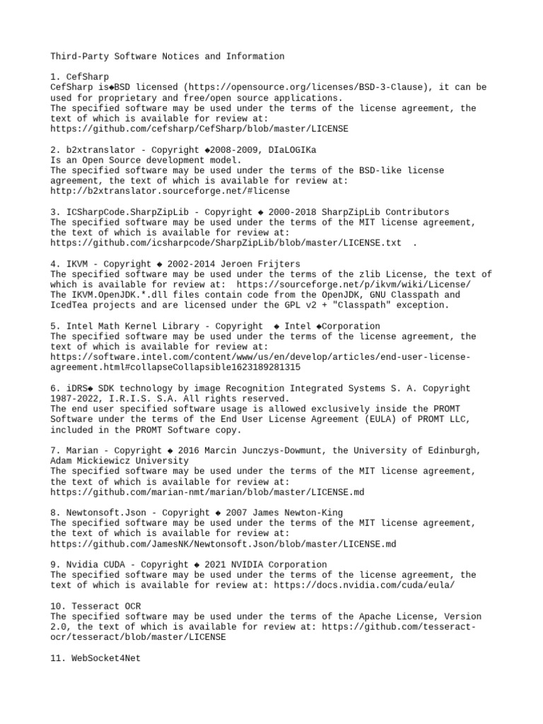 Third Party Software Notices and Information | PDF | Xamarin | Software ...