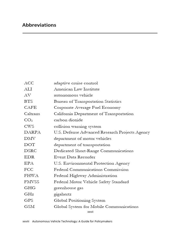 SLSA Autonomous Vehicle Technology_ A Guide for Policymakers - CHAPTER ... SLSA Autonomous Vehicle Technology_ A Guide for Policymakers - CHAPTER ...