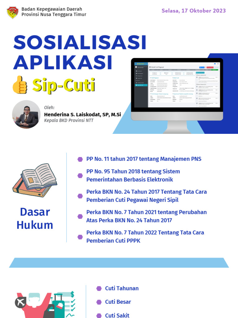 Sip Cuti Materi Kepala BKD Provinsi NTT | PDF