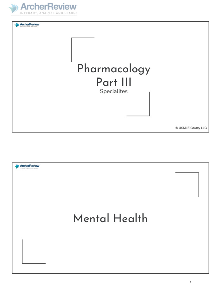 Archer Pharmacology3 | PDF | Childbirth | Drugs