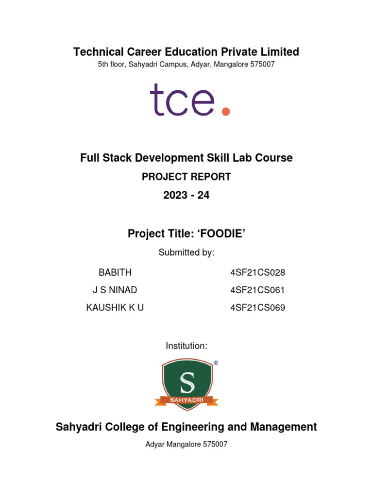 Final Report Team Foxtrot | PDF | Databases | World Wide Web