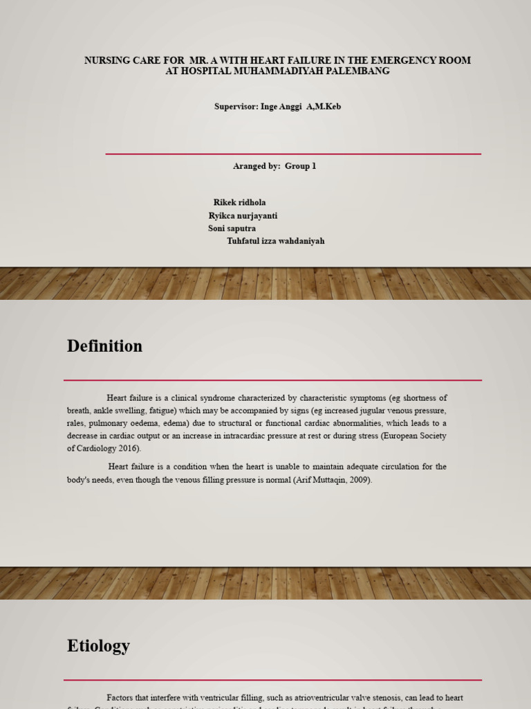 Heart Failure PPT Kel 1 Psik 6c | PDF | Heart Failure | Heart