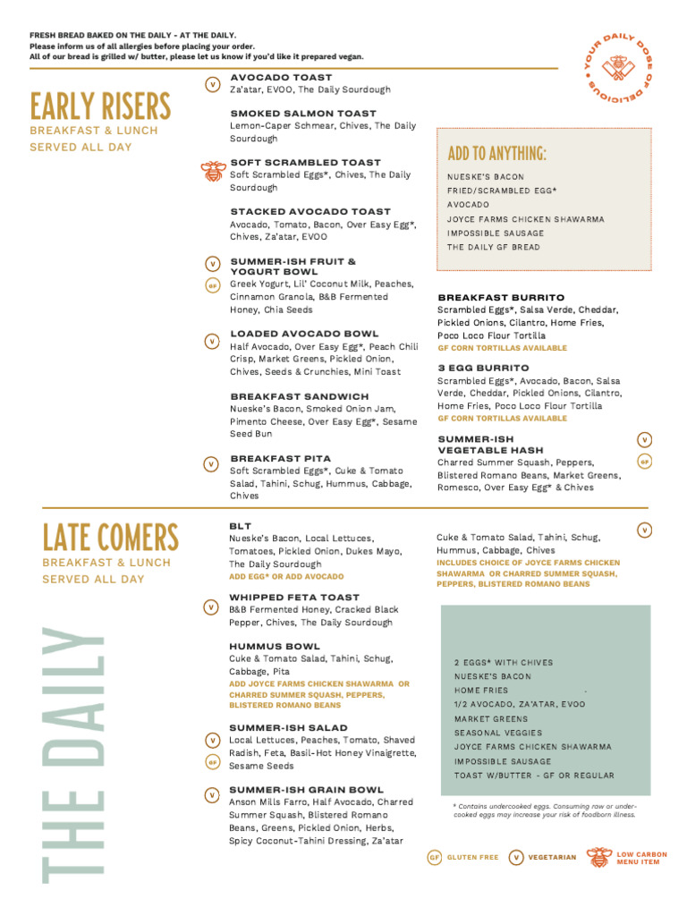 Menu | PDF | Pickling | Burrito